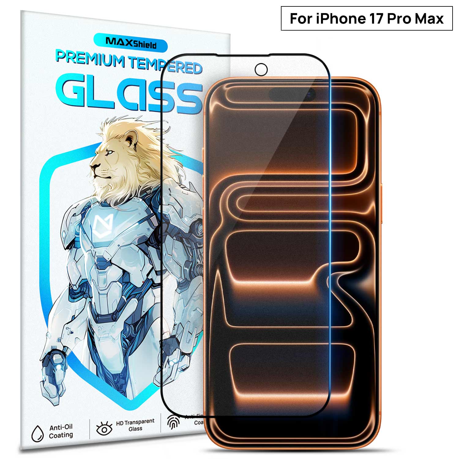 MAXSHIELD For iPhone 17 Pro Max Air Matte Tempered Glass Screen Protec ...