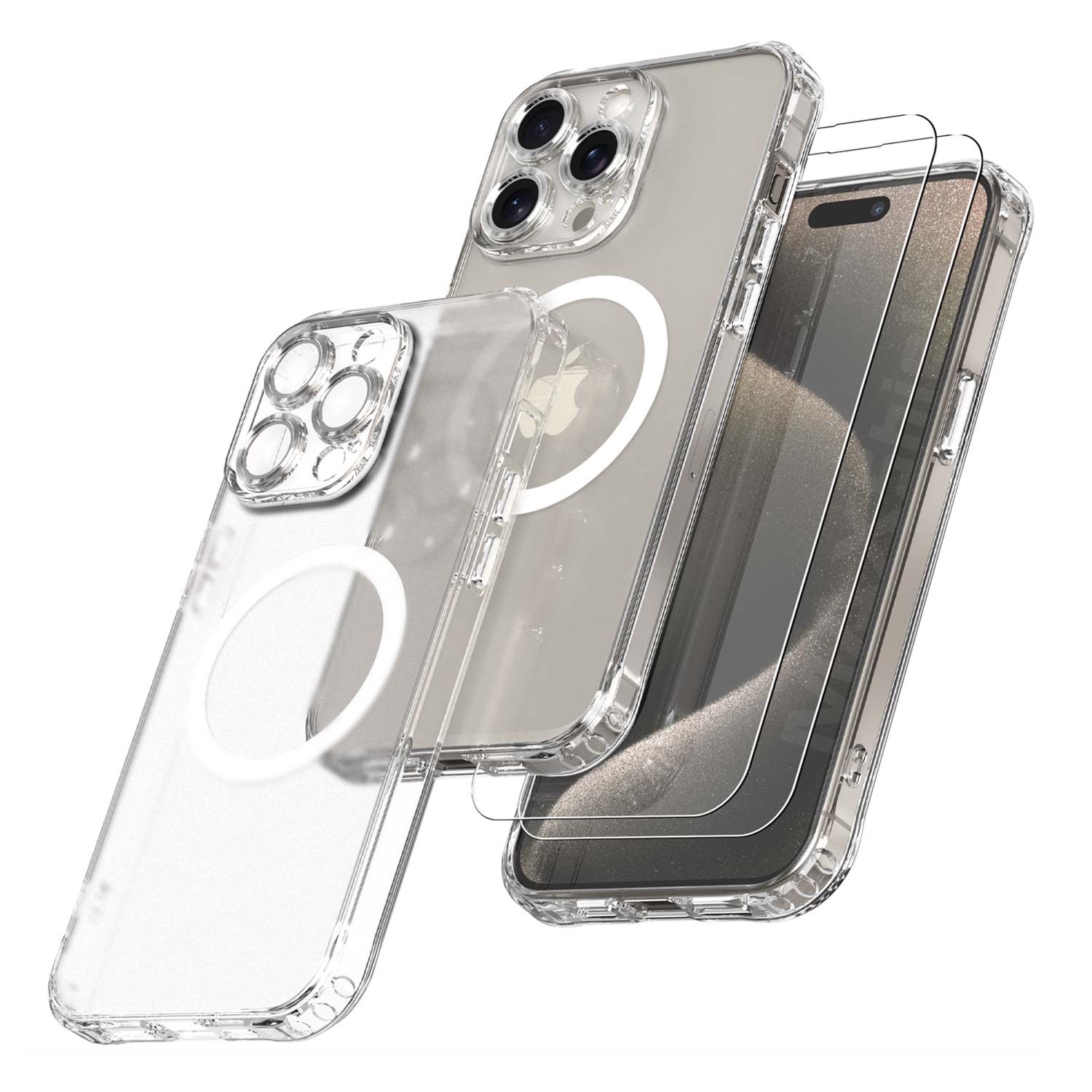 MagSafe Military Grade Protection Crystal Clear iPhone 15 Series Case ...